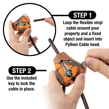 8418TCAMOBLZ Keyed Cable Lock | Master Lock