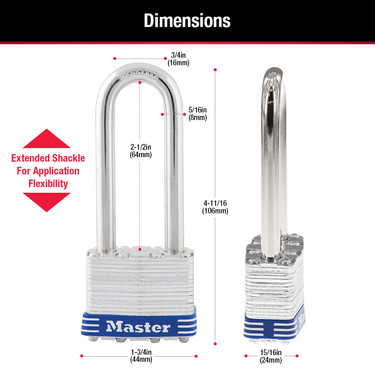 1TRILJ Laminated Padlock | Master Lock