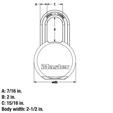 M930XDLH Solid Body Padlock | Master Lock